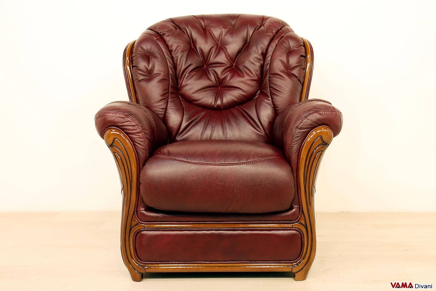 Poltrone in Offerta Classiche in Stile Vintage in Vera Pelle