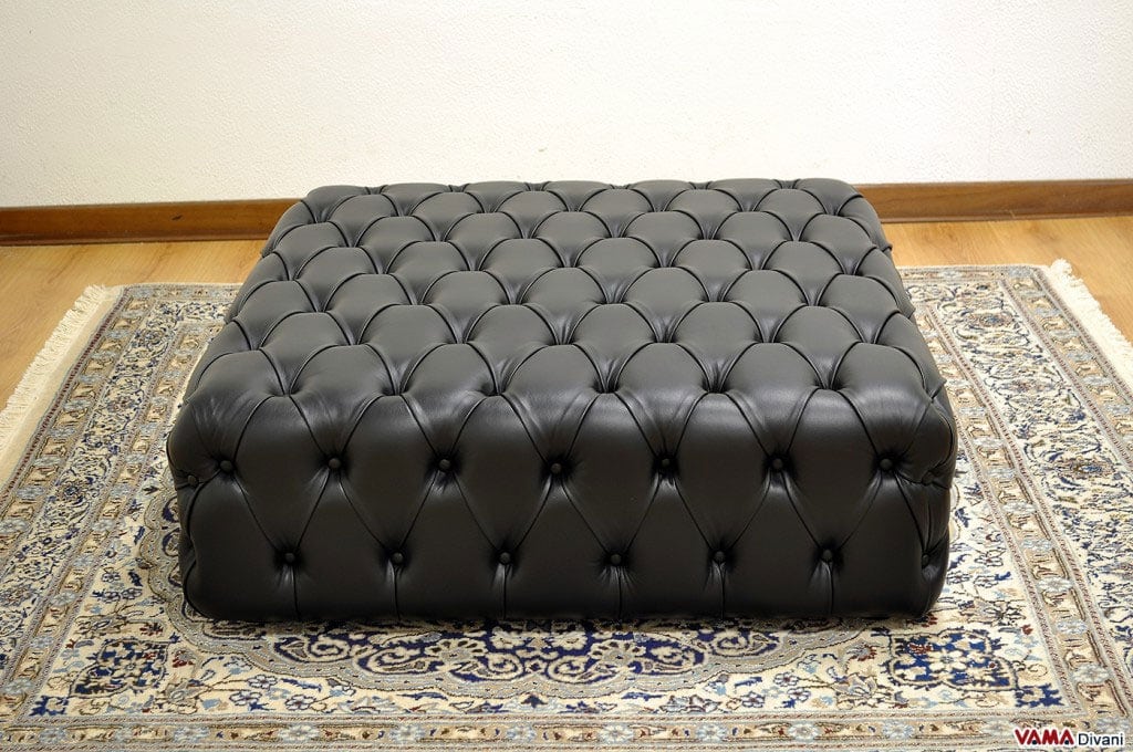 Pouf capitonné Da Vinci - VAMA Divani