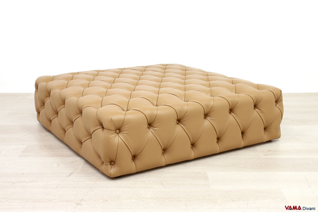 Pouf tondo capitonné Raffaello - VAMA Divani