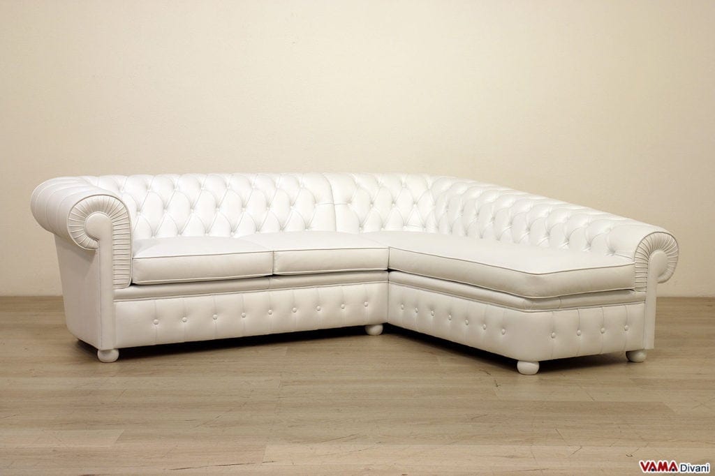 Divano Chesterfield con Chaise Longue - VAMA Divani