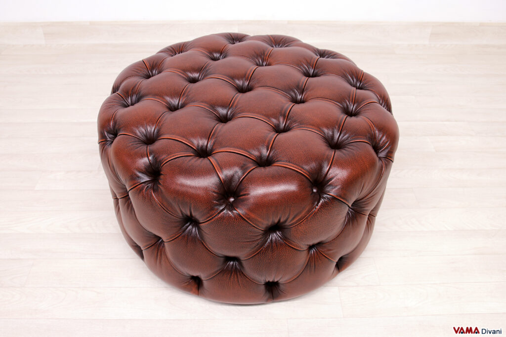 Pouf tondo capitonné Raffaello - VAMA Divani