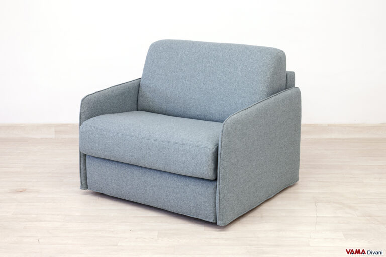 Poltrona letto con materasso singolo alto 18 cm - VAMA Divani