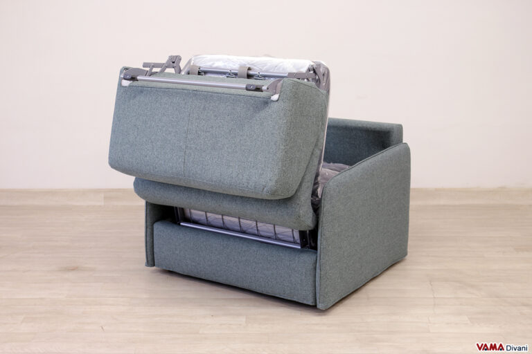 Poltrona letto con materasso singolo alto 18 cm - VAMA Divani