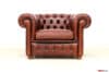 Poltrona Chesterfield in pelle Ruggine, Offerta Limitata - VAMA Divani